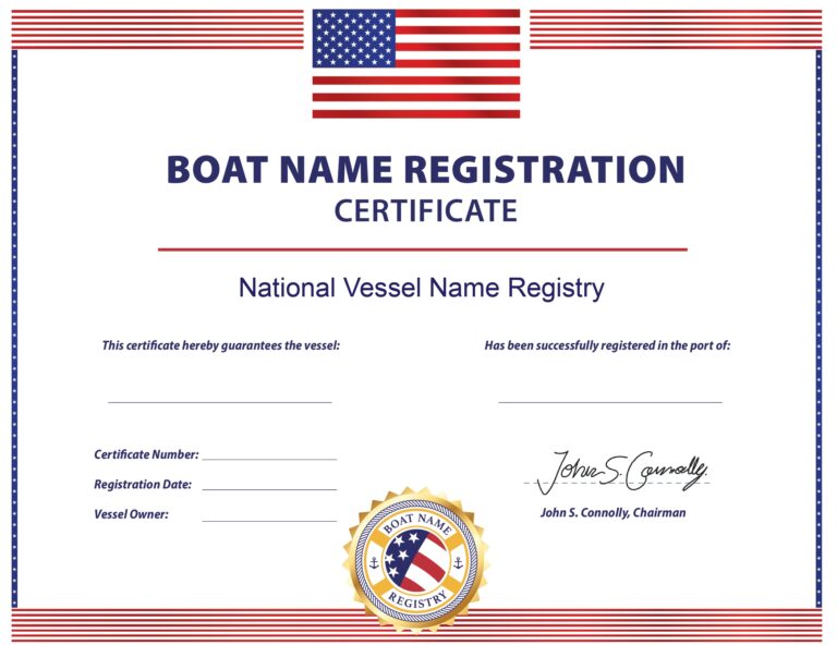 Boat Name Registry