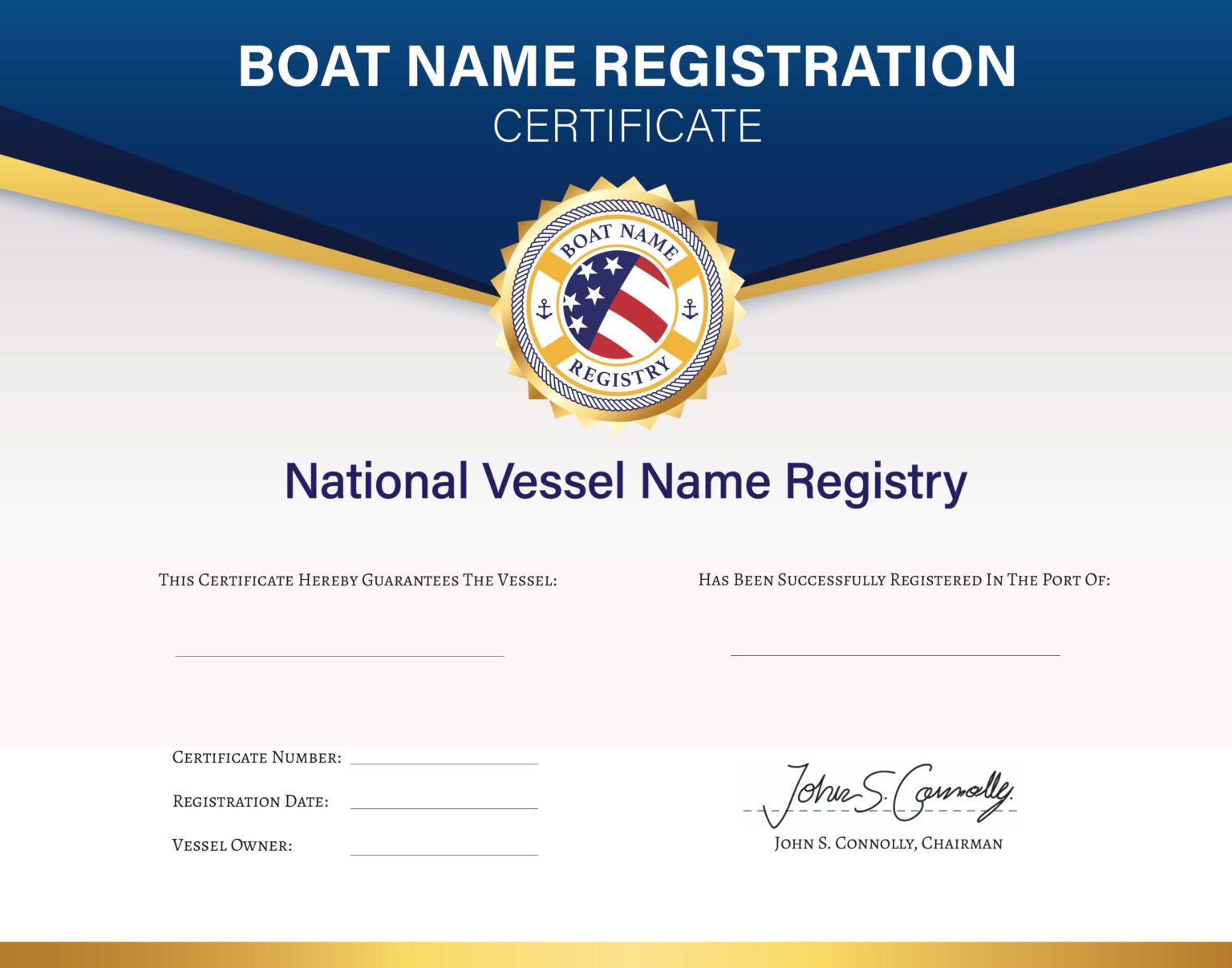 Boat Name Registry