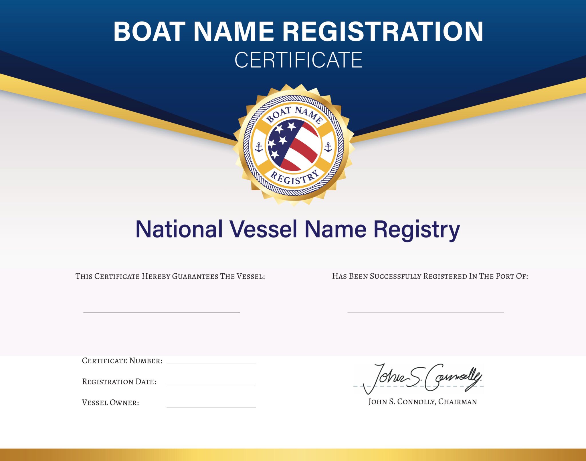 Boat Name Registry