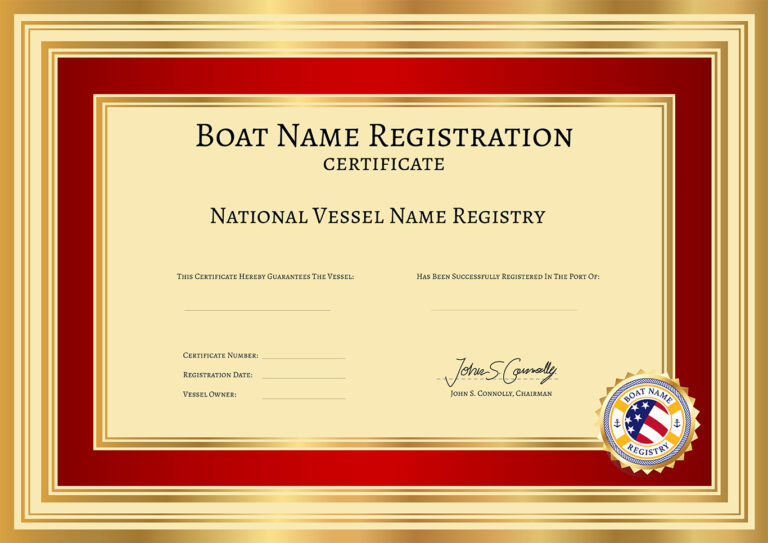 Boat Name Registry